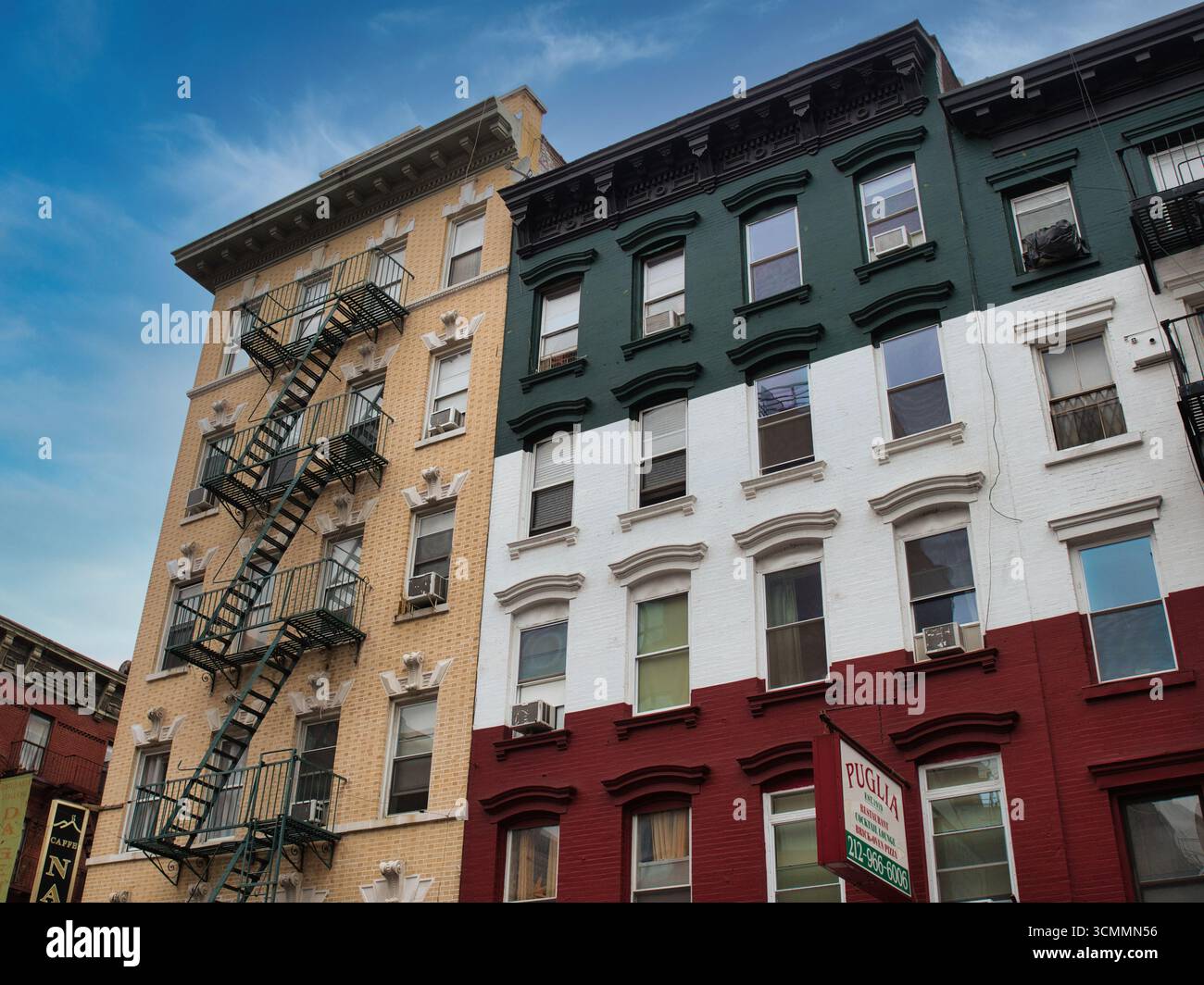 Little Italy Architecture with Italian Flag Colors - Residential ...