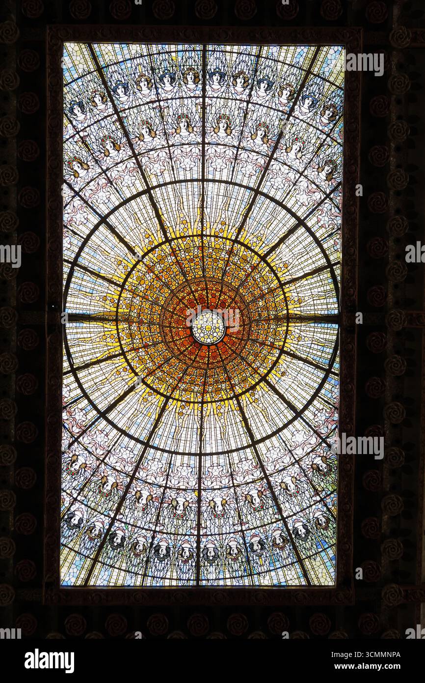 Barcelona: Palace of Catalan Music. Catalonia Stock Photo - Alamy