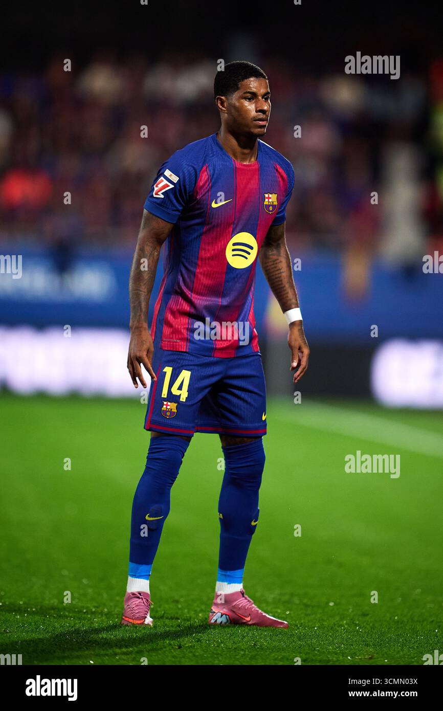 BARCELONA, SPAIN - SEPTEMBER 14: Marcus Rashford of FC Barcelona during ...