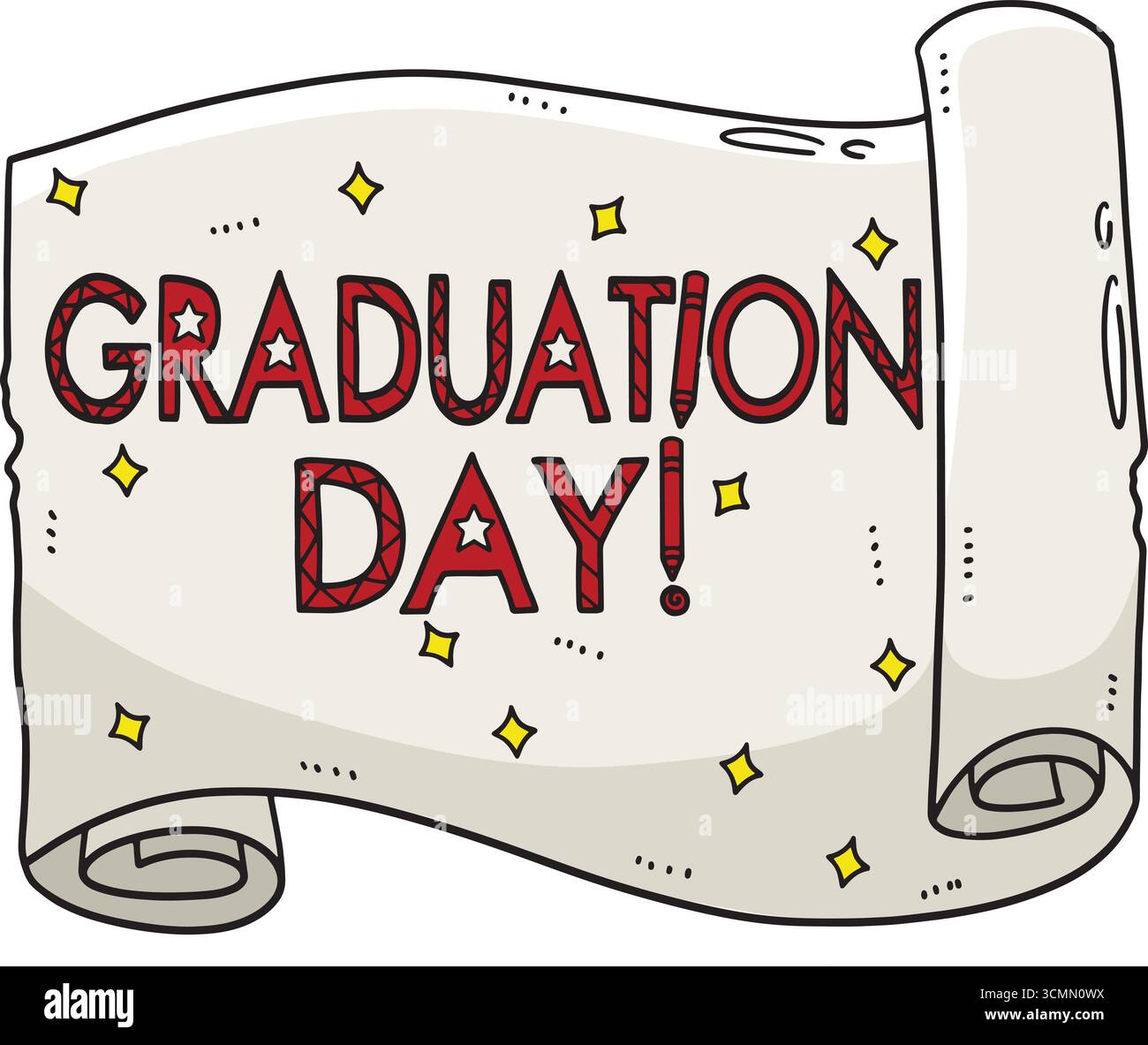Graduation Day Cartoon Colored Clipart Stock Vector Image & Art - Alamy