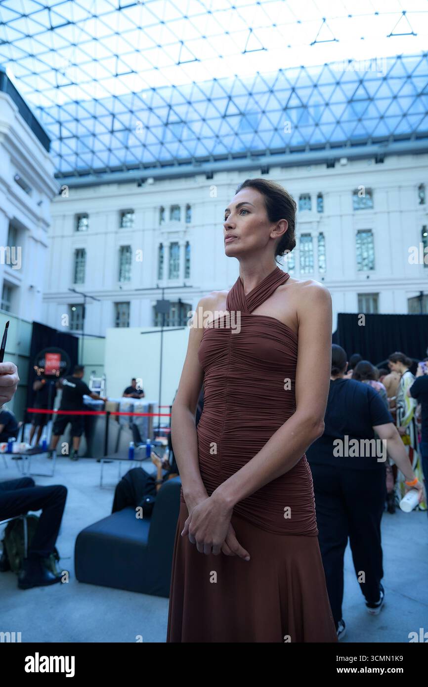 Model Nieves Alvarez during the fashion show of designer Silvia Tcherassi, at the 82nd edition ...