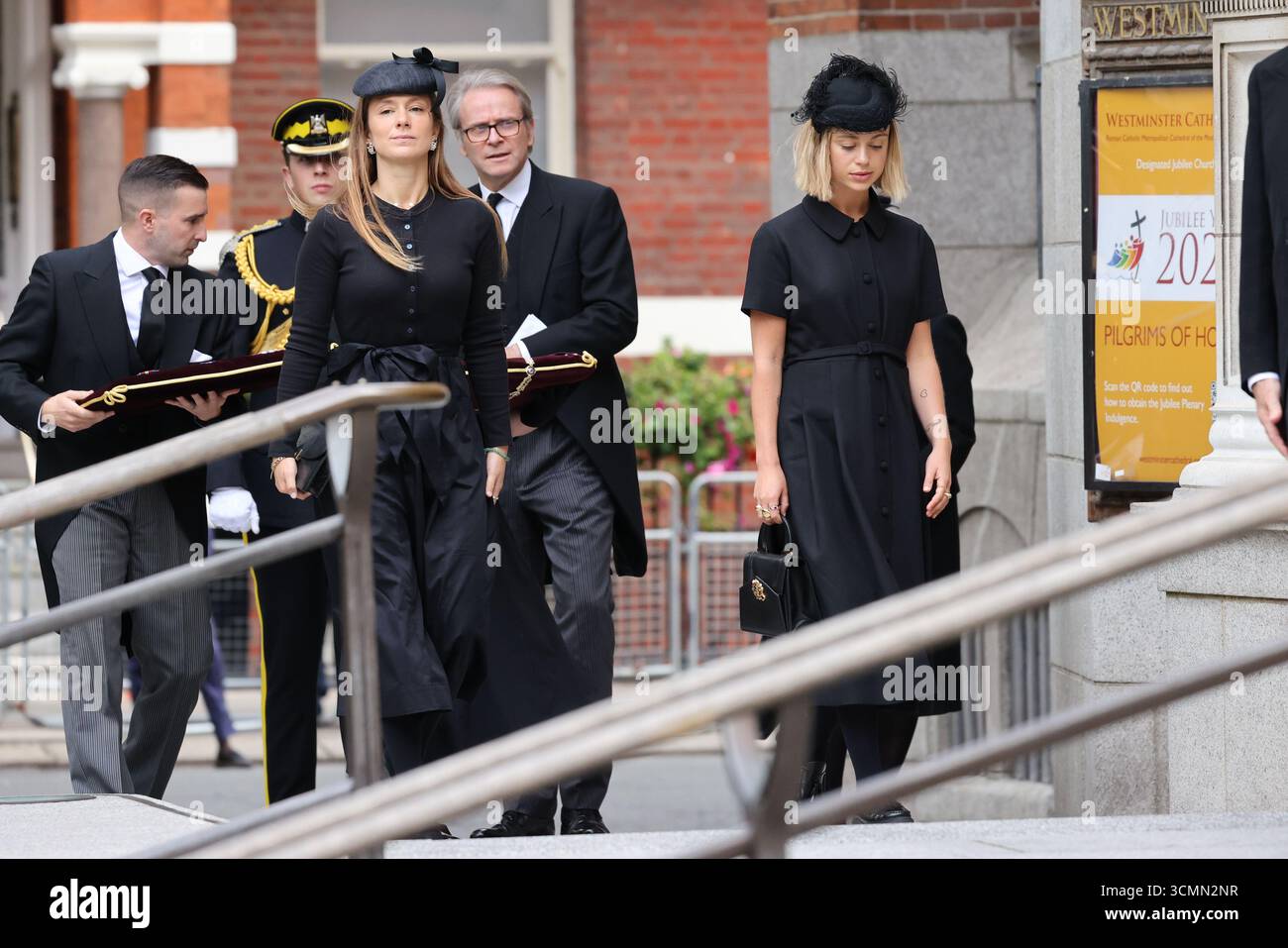 London. UK. 16 Sept 2025. Lady Marina Windsor and Lady Amelia Windsor ...