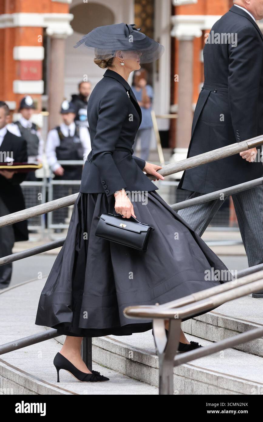 London. UK. 16 Sept 2025. Lady Helen Taylor at the funeral of Katharine ...