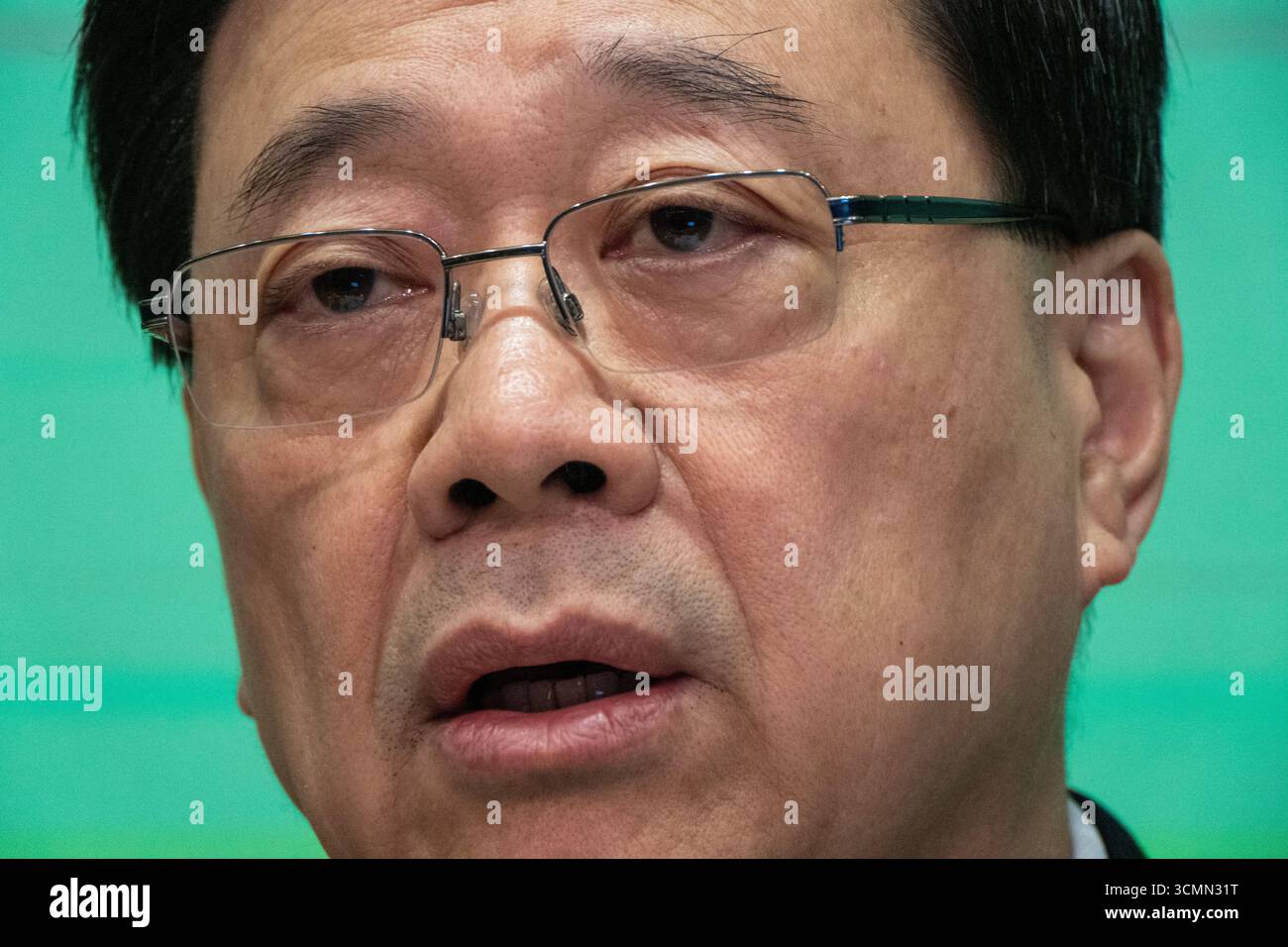 Hong Kong Chief Executive Press Conference on Policy Address Hong Kong Chief Executive John Lee ...
