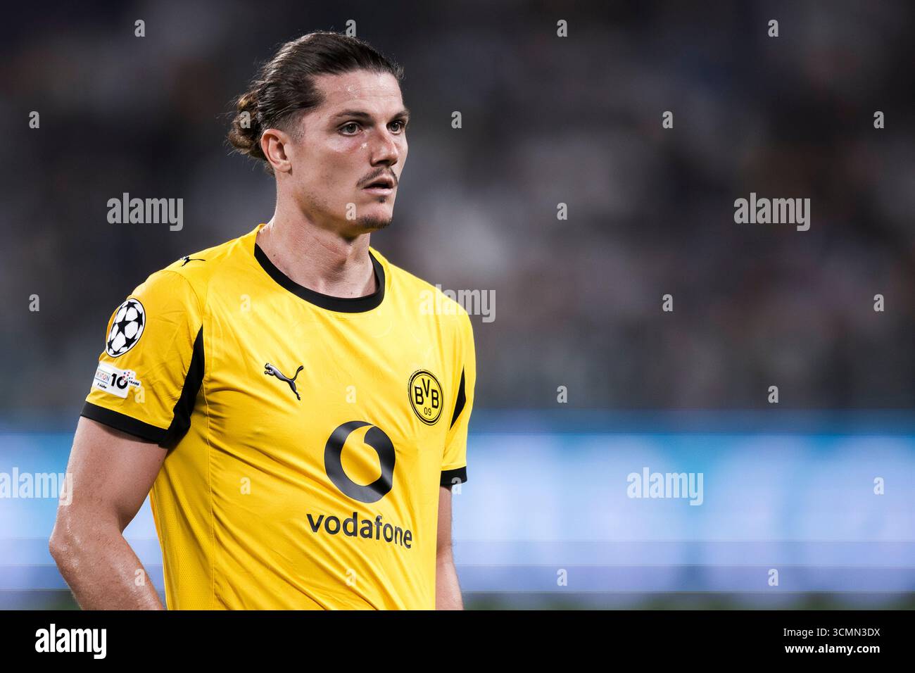Marcel Sabitzer of Borussia Dortmund looks on during the UEFA Champions ...