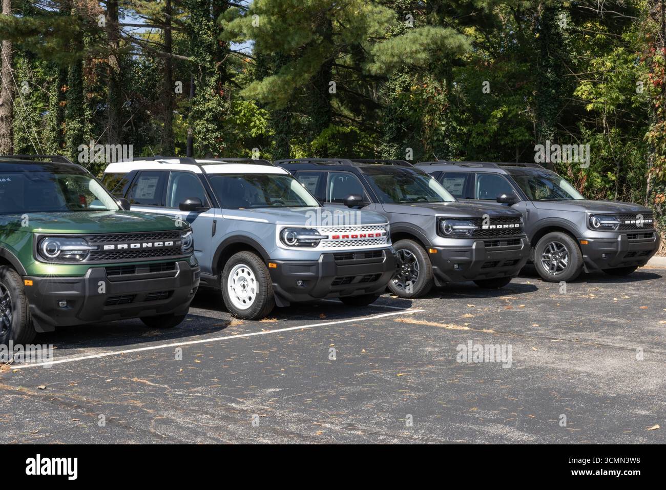 Indianapolis - September 14, 2025: Ford Bronco Sport display at a ...