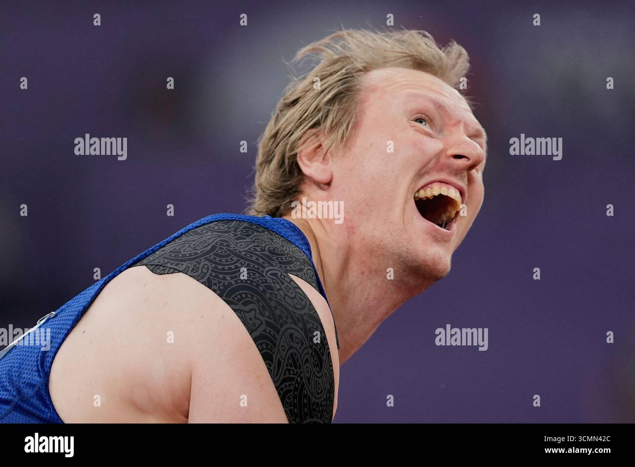 Finland's Lassi Etelatalo competes in the men's javelin throw ...