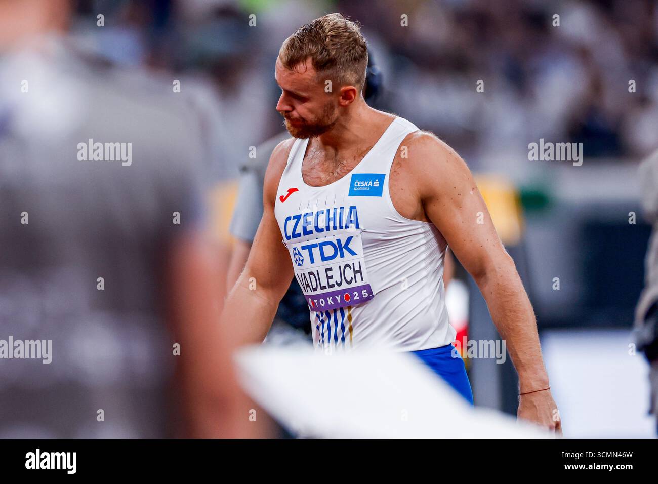 Jakub Vadlejch of Czech Republic competing in the Men's Javelin Throw ...