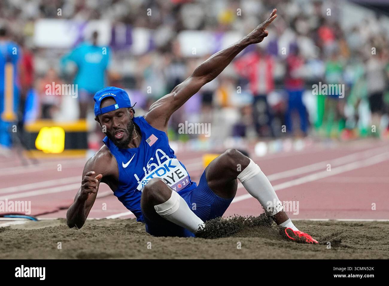United States' Will Claye competes in the men's triple jump ...
