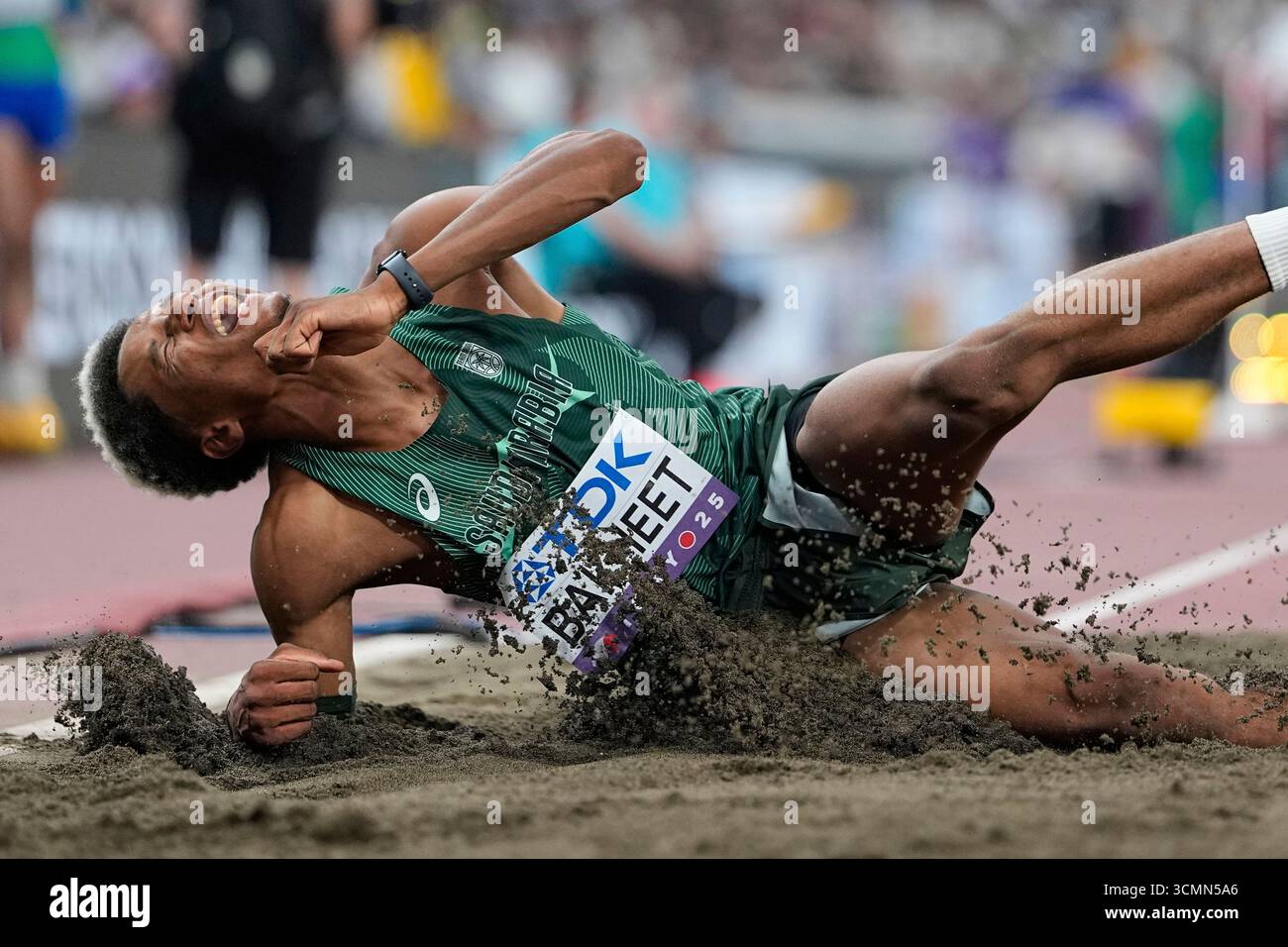 Saudi Arabia's Sami Bakheet competes in the men's triple jump ...