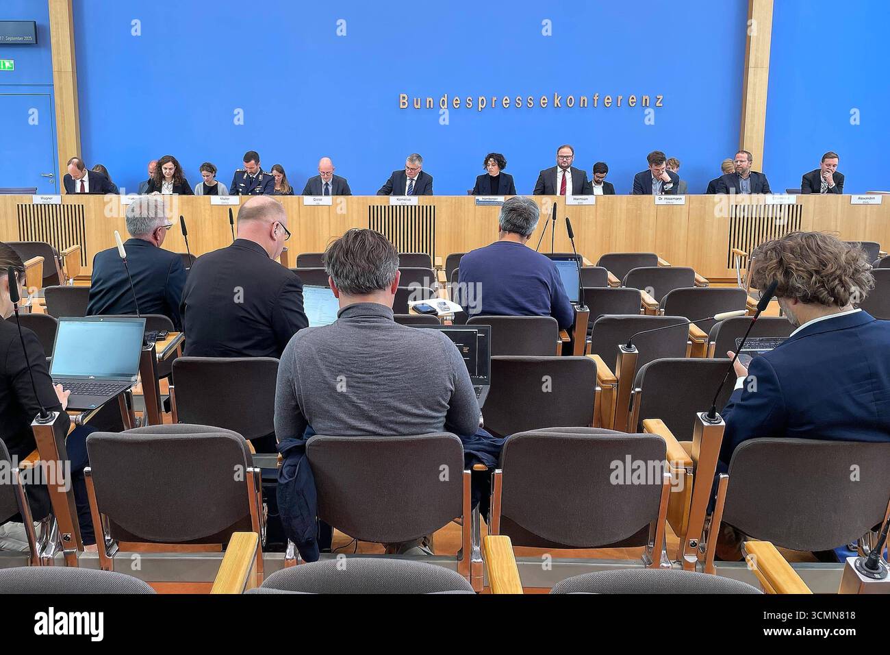 Berlin, Deutschland, 17.09.2025: Bundespressekonferenz ...