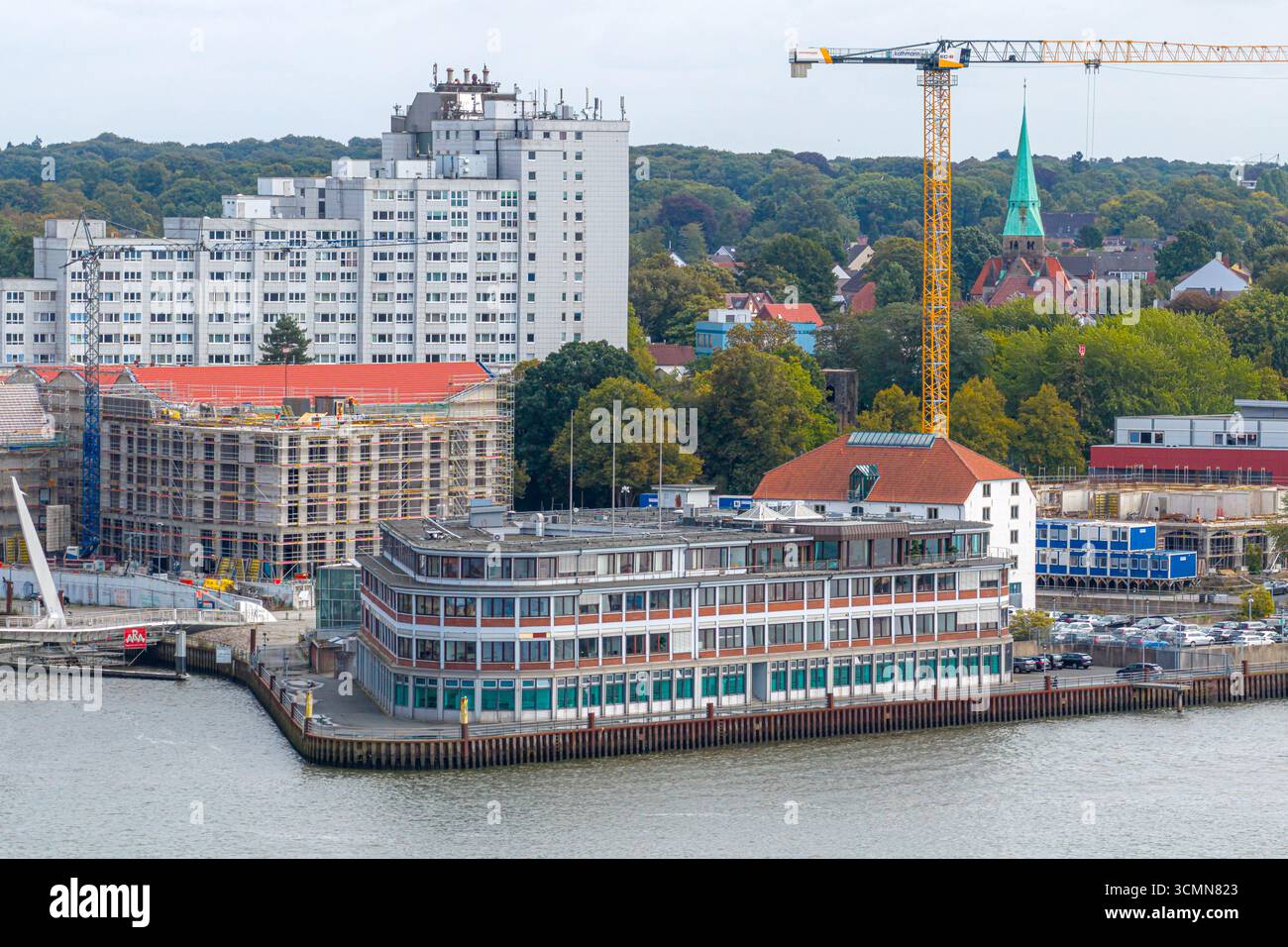 17 September 2025, Bremen: The headquarters of Naval Vessels Lürssen ...