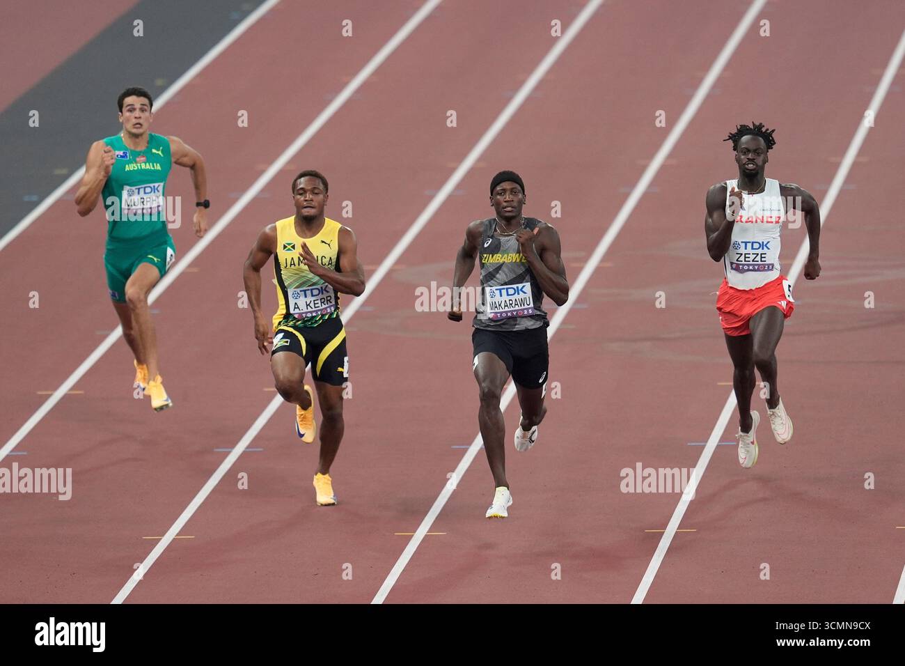 Australia's Aidan Murphy, Jamaica's Adrian Kerr, Zimbabwe's Tapiwanashe ...
