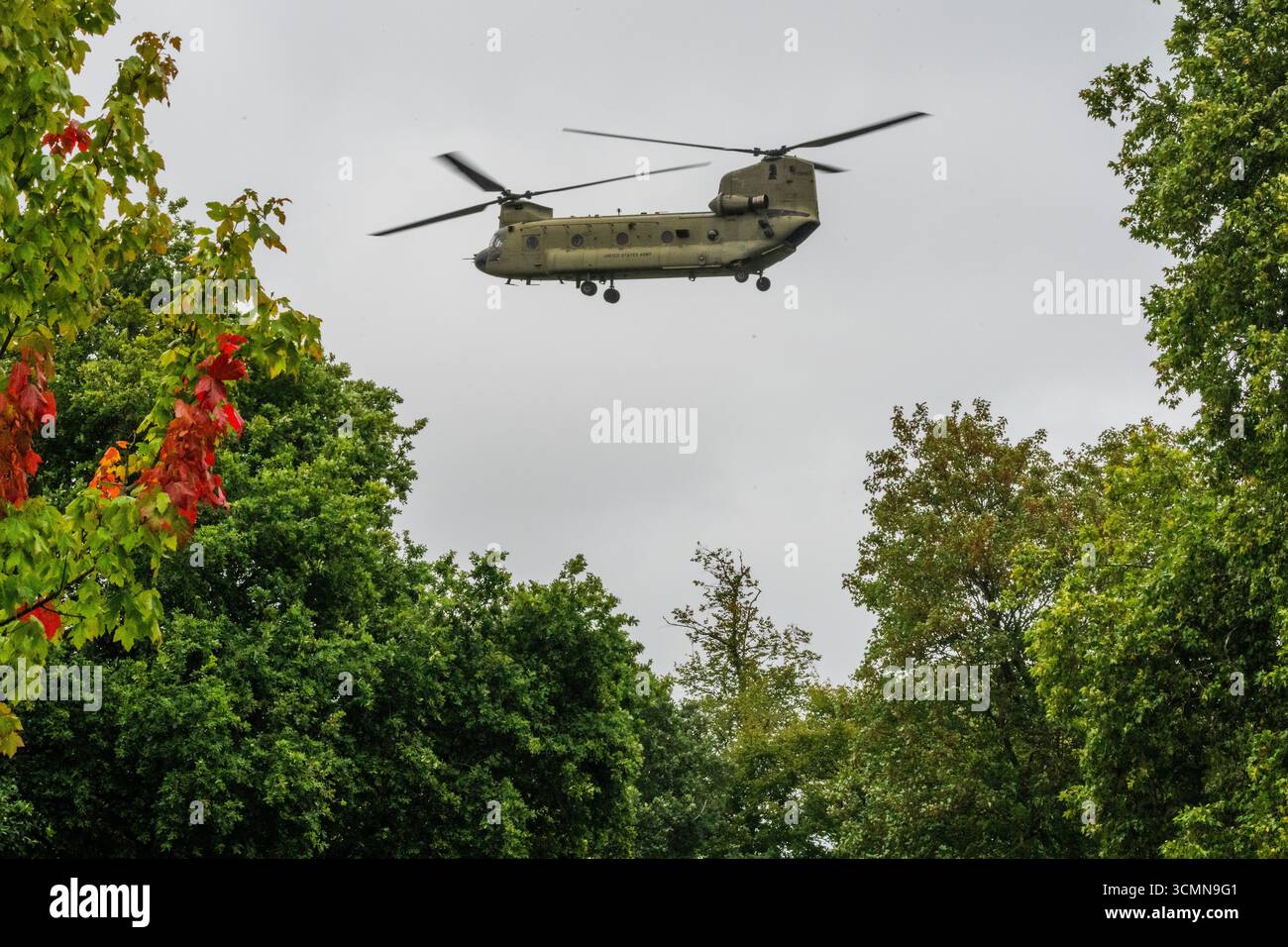 London, UK. 17 Sep 2025. Security is tight at Winfield House, the ...