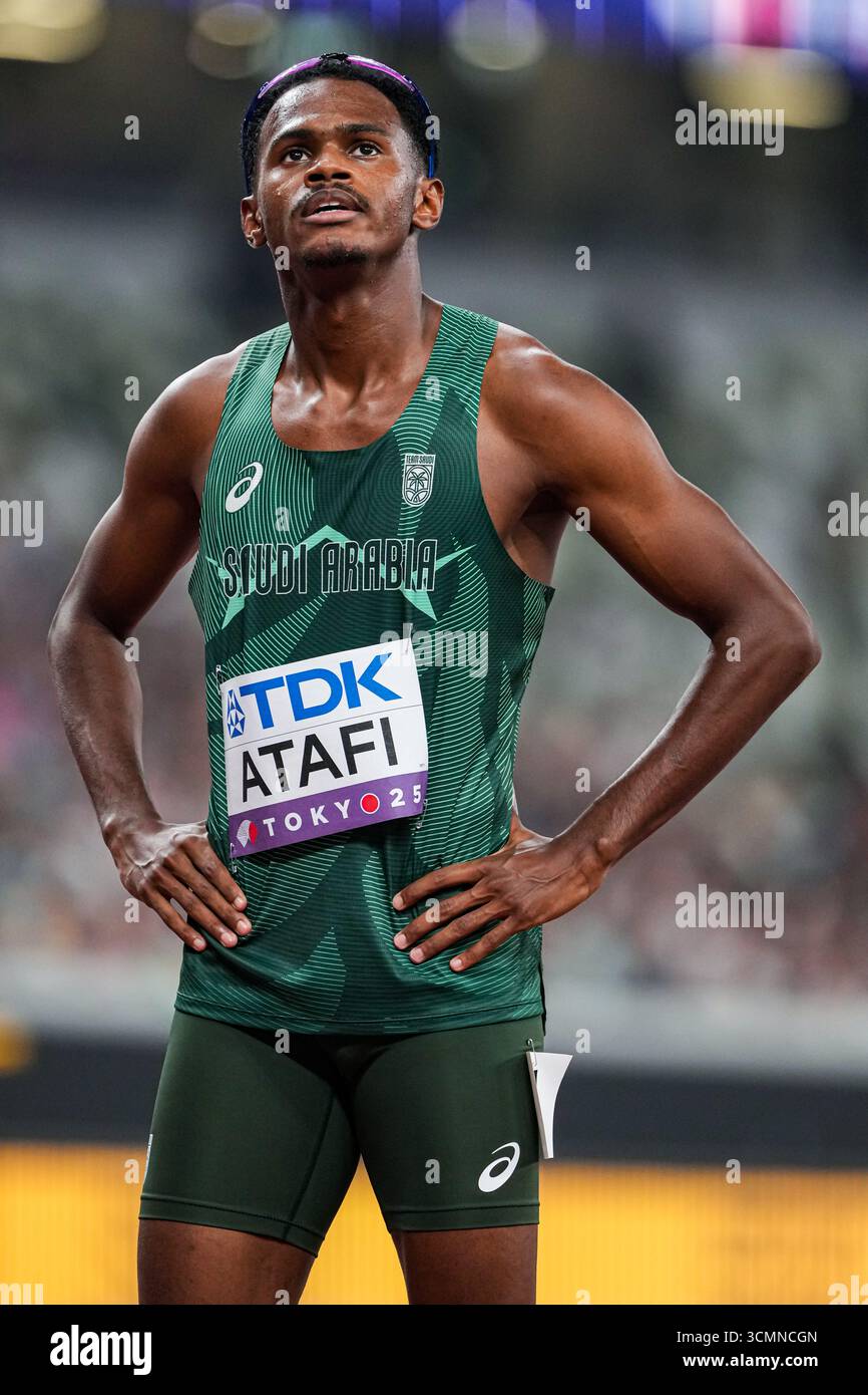 TOKYO, JAPAN - SEPTEMBER 17: Abdulaziz Abdui Atafi of Saudi Arabia ...