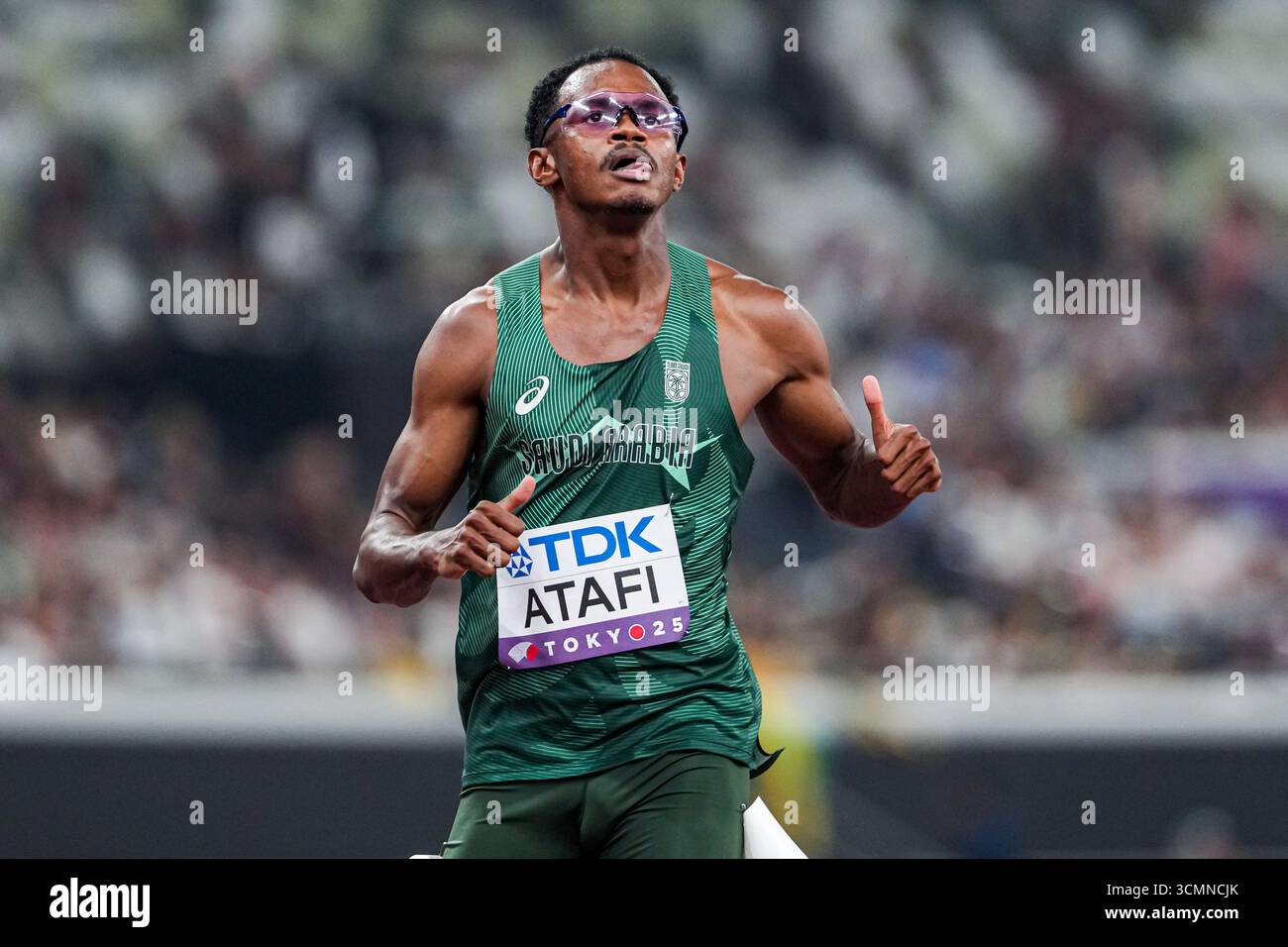 TOKYO, JAPAN - SEPTEMBER 17: Abdulaziz Abdui Atafi of Saudi Arabia ...