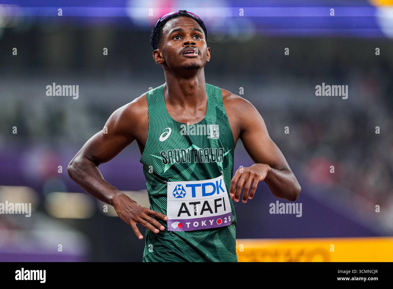 TOKYO, JAPAN - SEPTEMBER 17: Abdulaziz Abdui Atafi of Saudi Arabia ...
