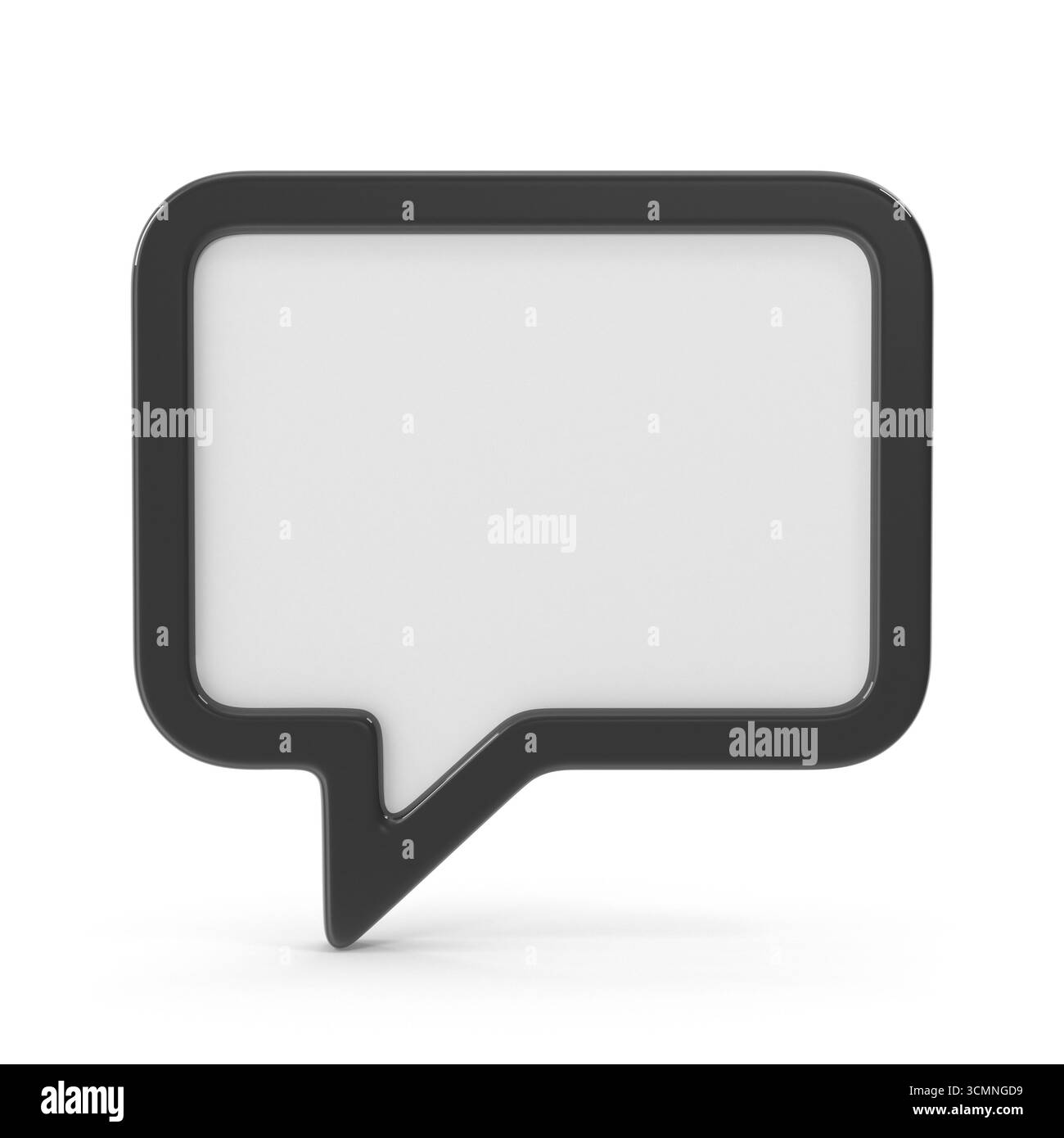 Message notification bubble Black and White Stock Photos & Images - Alamy