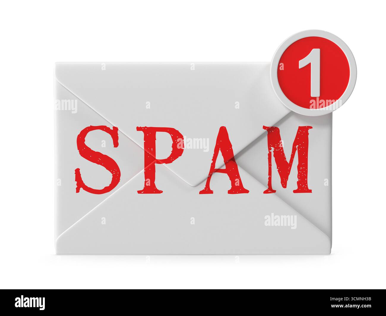 Incoming email message notification Cut Out Stock Images & Pictures - Alamy