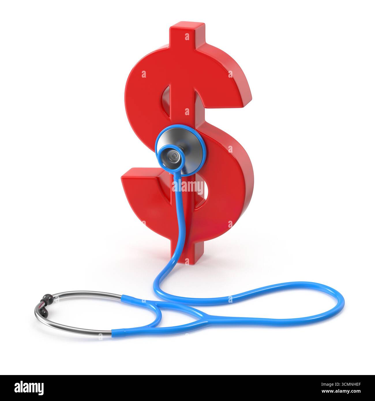 Healthcare cost analysis dollar sign with stethoscope Stock Photo - Alamy