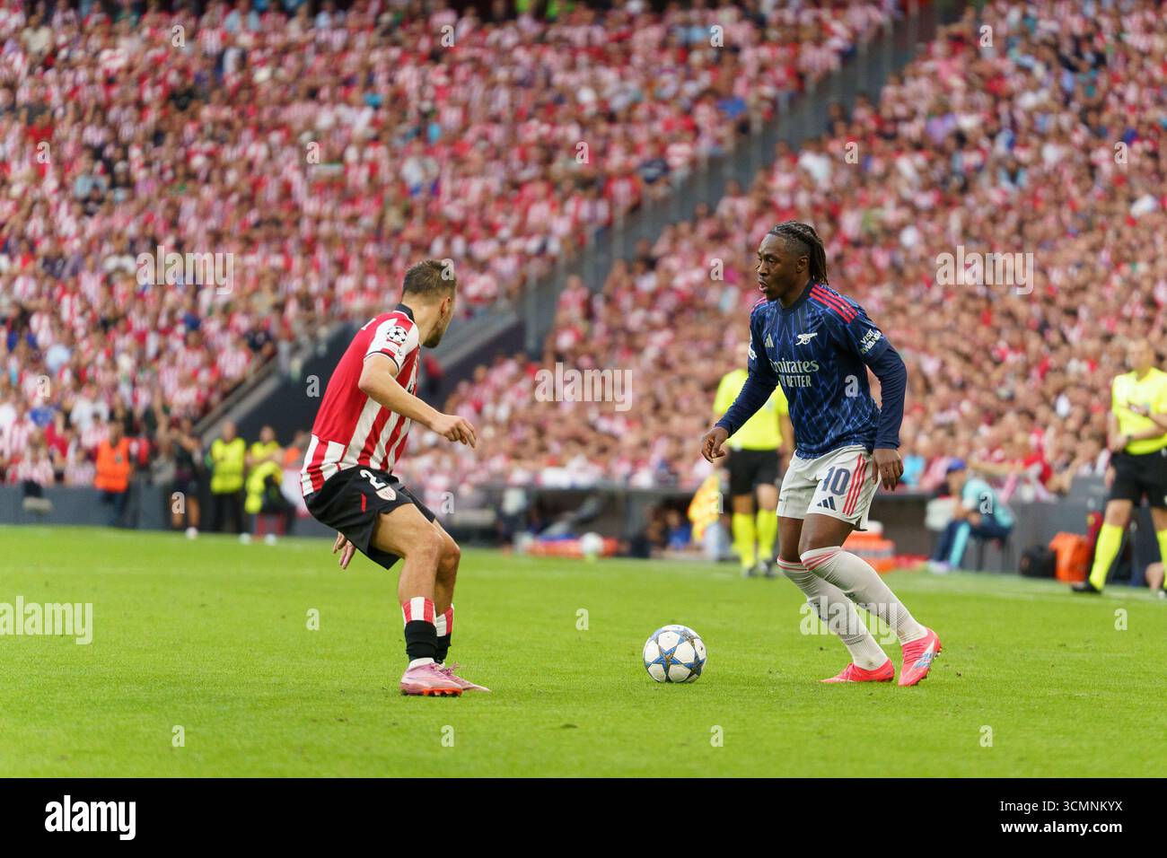 Eberechi Eze in action during the Champions League game between ...
