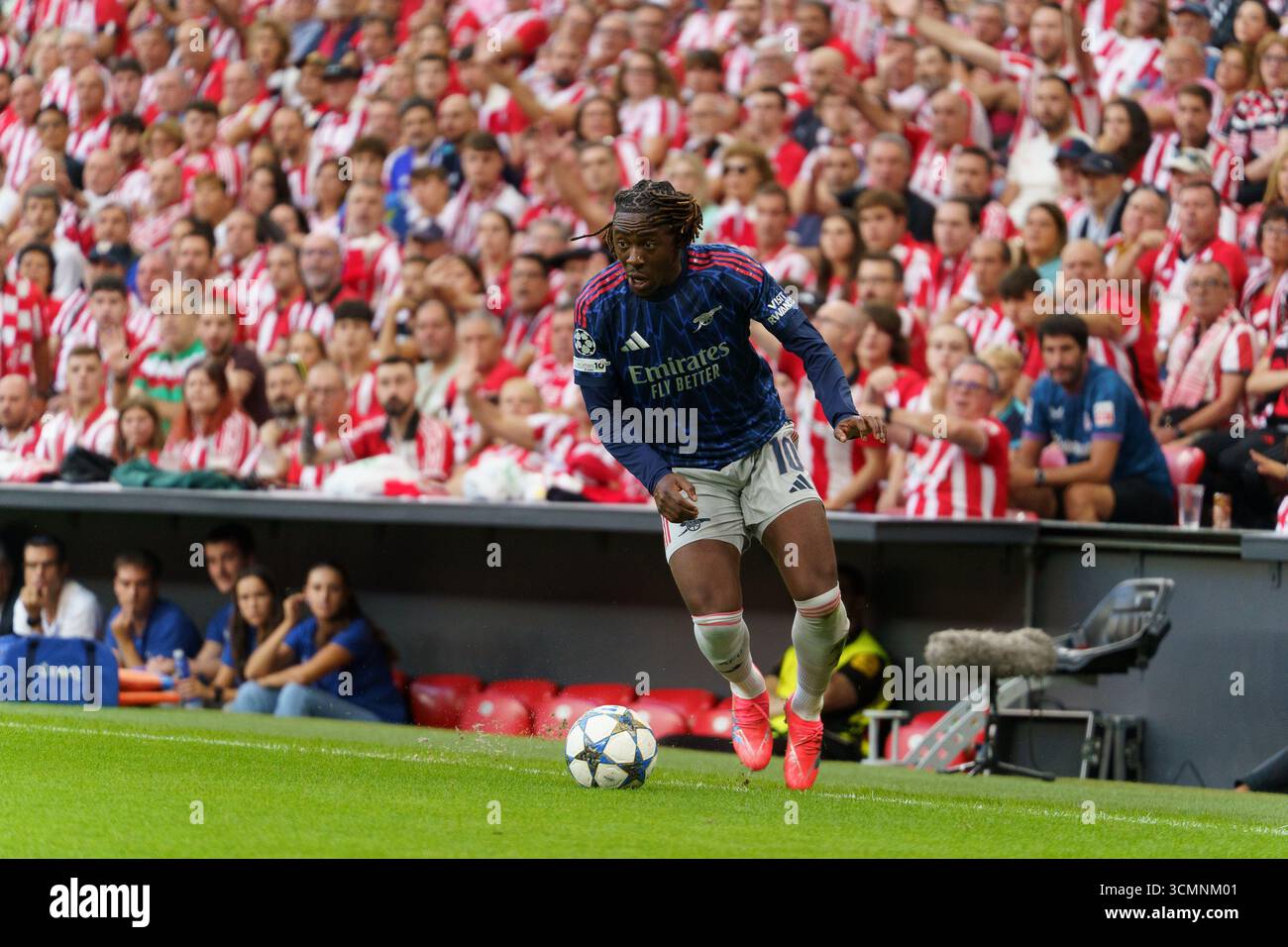 Eberechi Eze in action during the Champions League game between ...