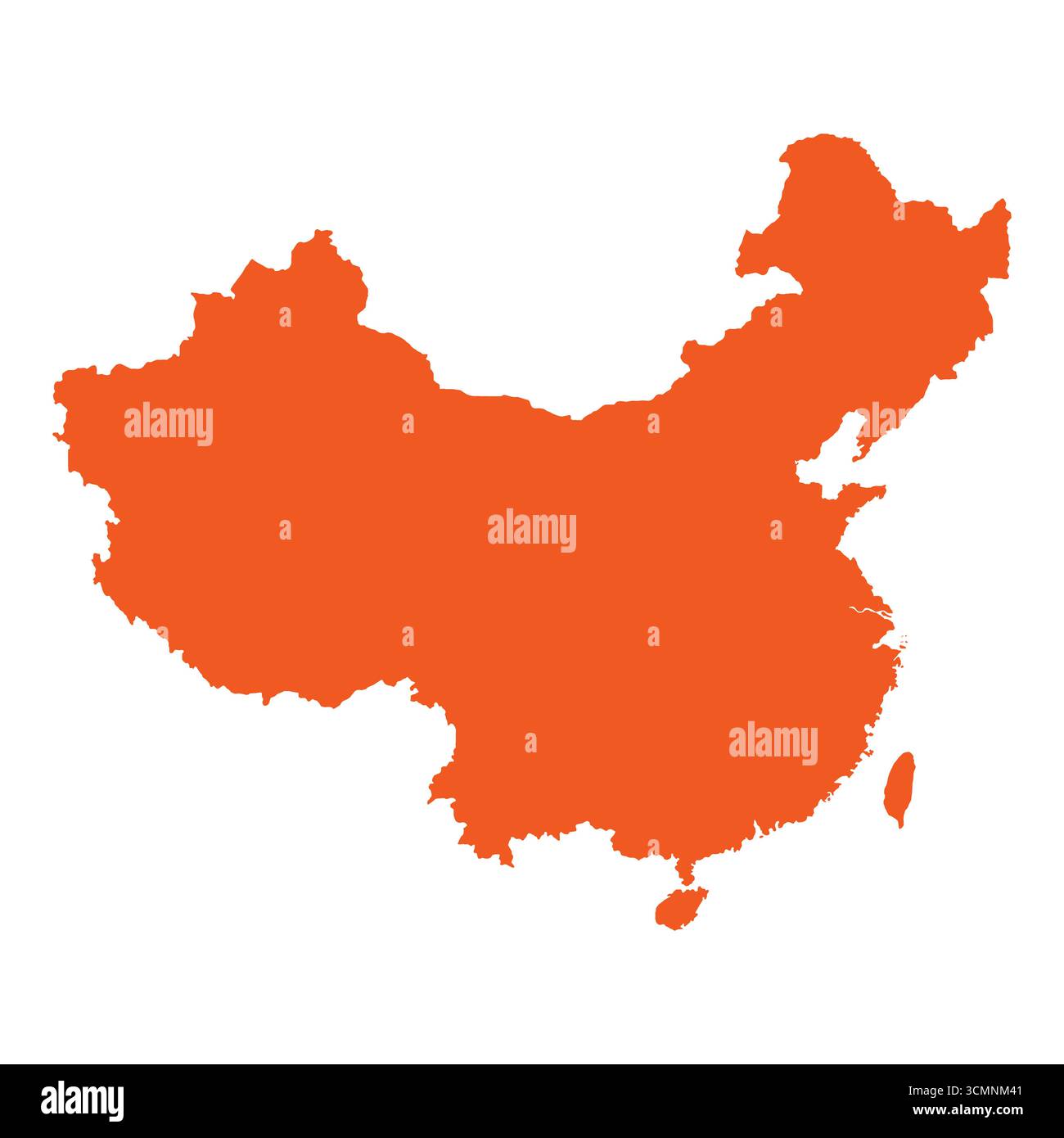 Map of China, sign silhouette. World Map Globe. Vector Illustration ...