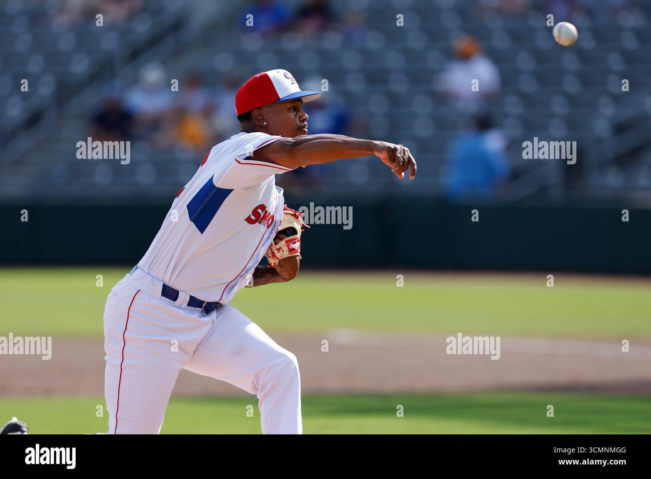 Knoxville Smokies relief pitcher Yency Almonte (40) in action against ...