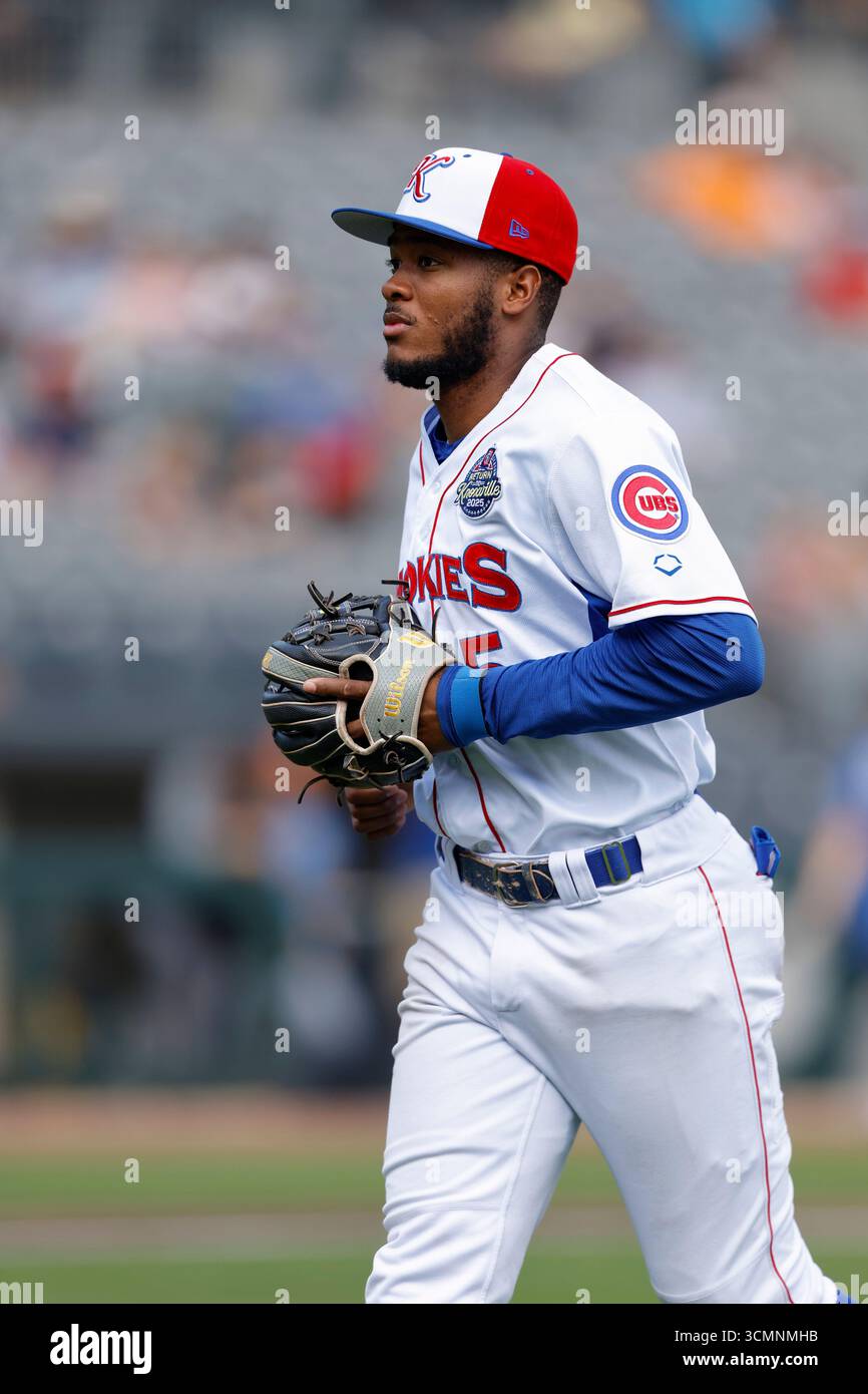 Knoxville Smokies third baseman Jefferson Rojas (5) in action against ...