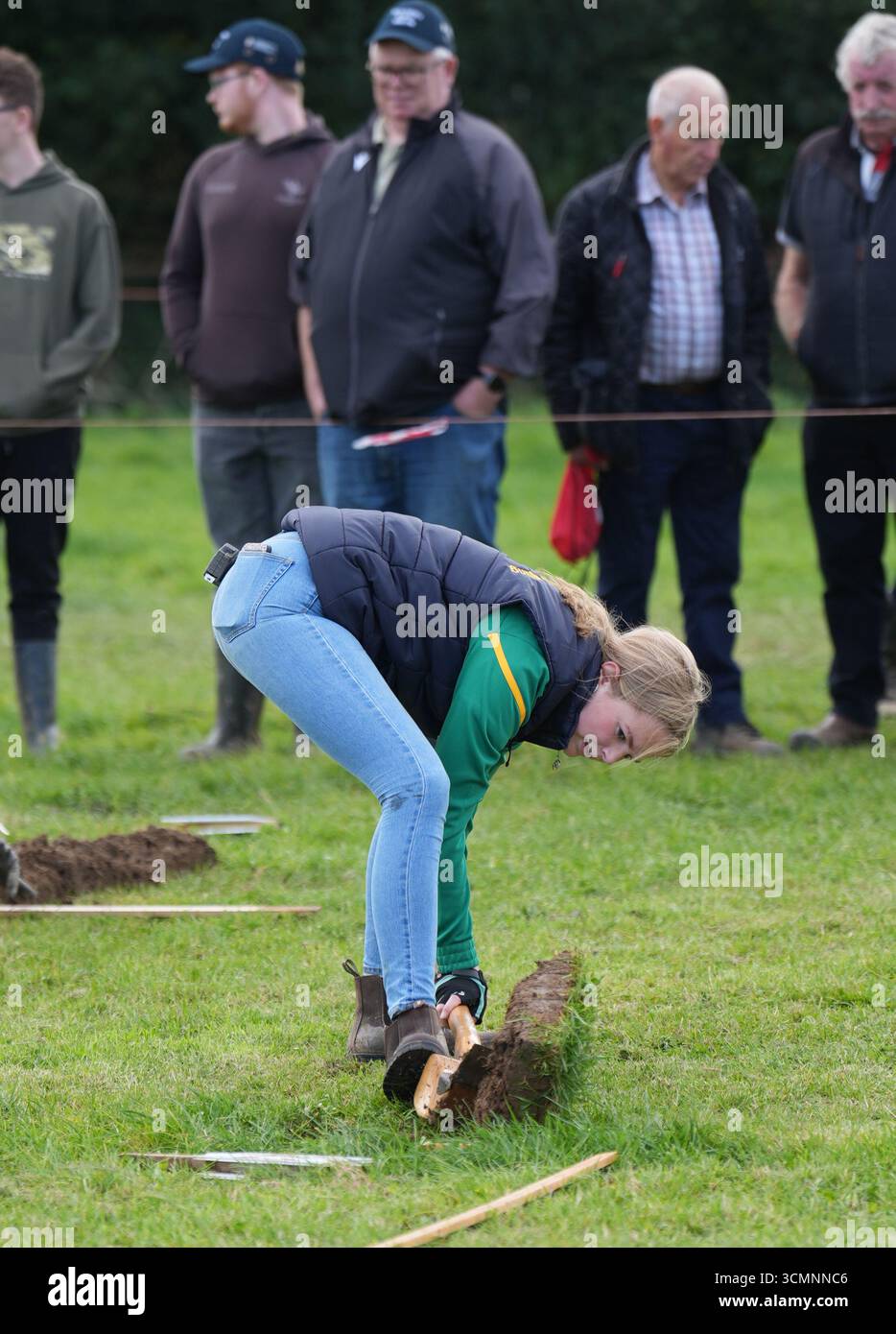 Cara Simms from Donegal takes part in the Loy Digging competiton during ...