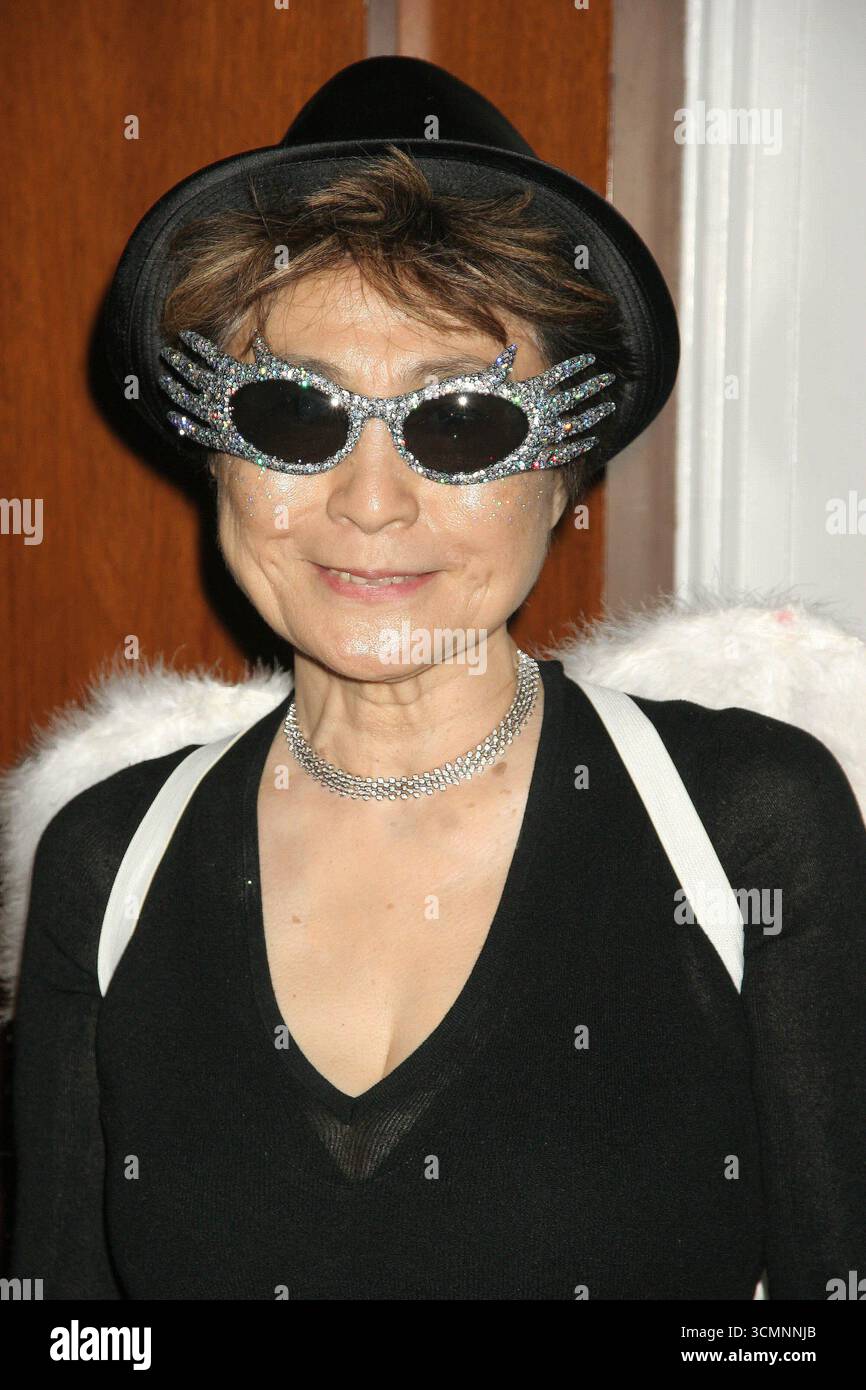 Yoko Ono at her 60th Birthday and Hulaween Ball at the Waldorf Astoria ...