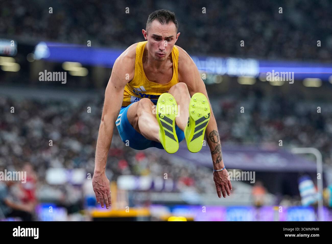 Sweden's Thobias Montler competes in the men's long jump final at the ...