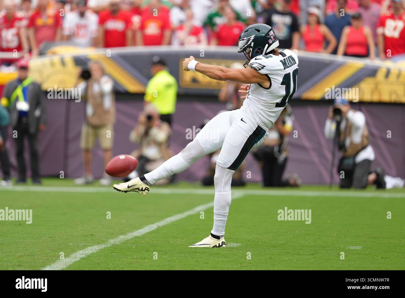 Philadelphia Eagles Punter Braden Mann Punts During An Nfl Football