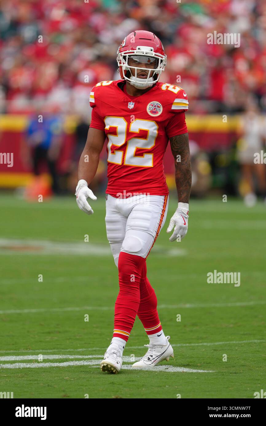 Kansas City Chiefs cornerback Trent McDuffie is seen during an NFL ...