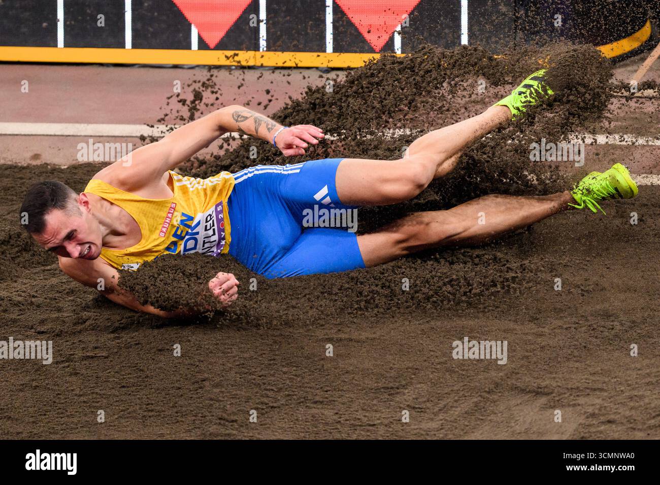 250917 Thobias Montler of Sweden competes in men's long jump final ...