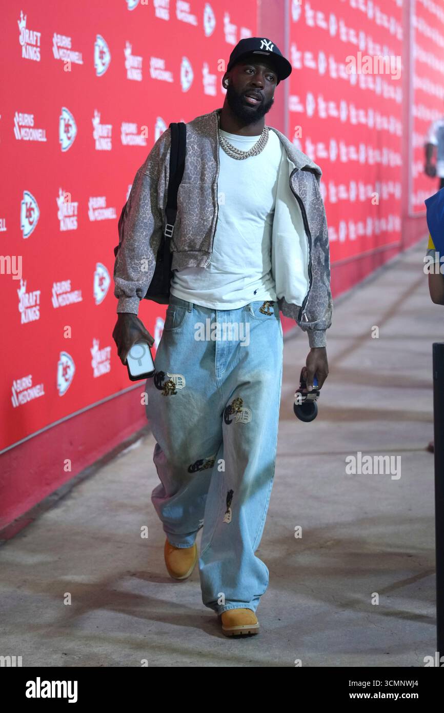 Kansas City Chiefs cornerback Jaylen Watson arrives prior to an NFL ...