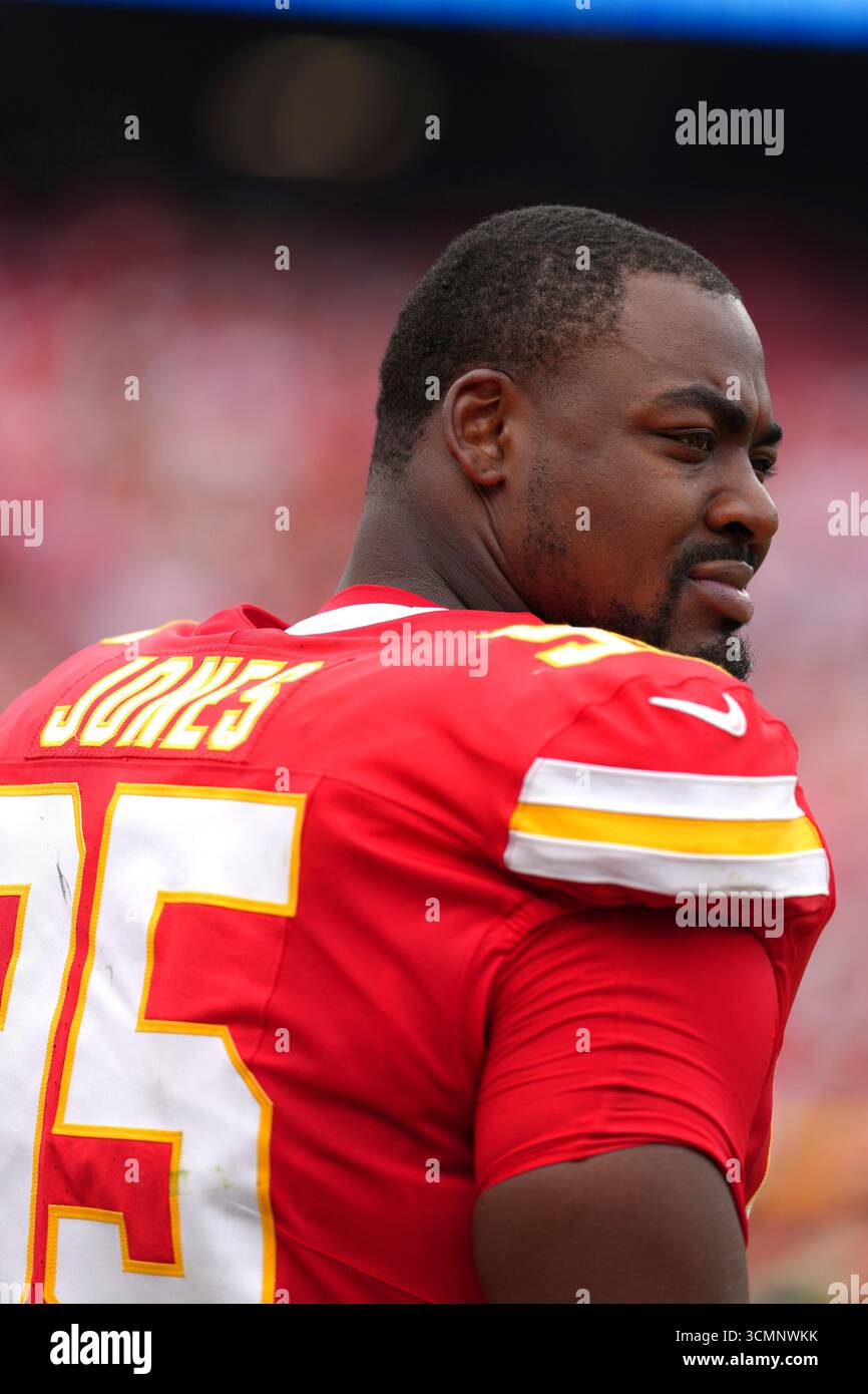 Kansas City Chiefs defensive tackle Chris Jones is seen during an NFL ...