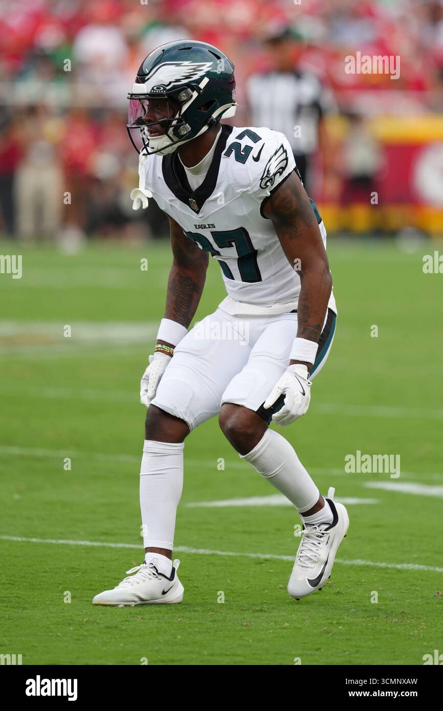 Philadelphia Eagles cornerback Quinyon Mitchell in action during an NFL ...