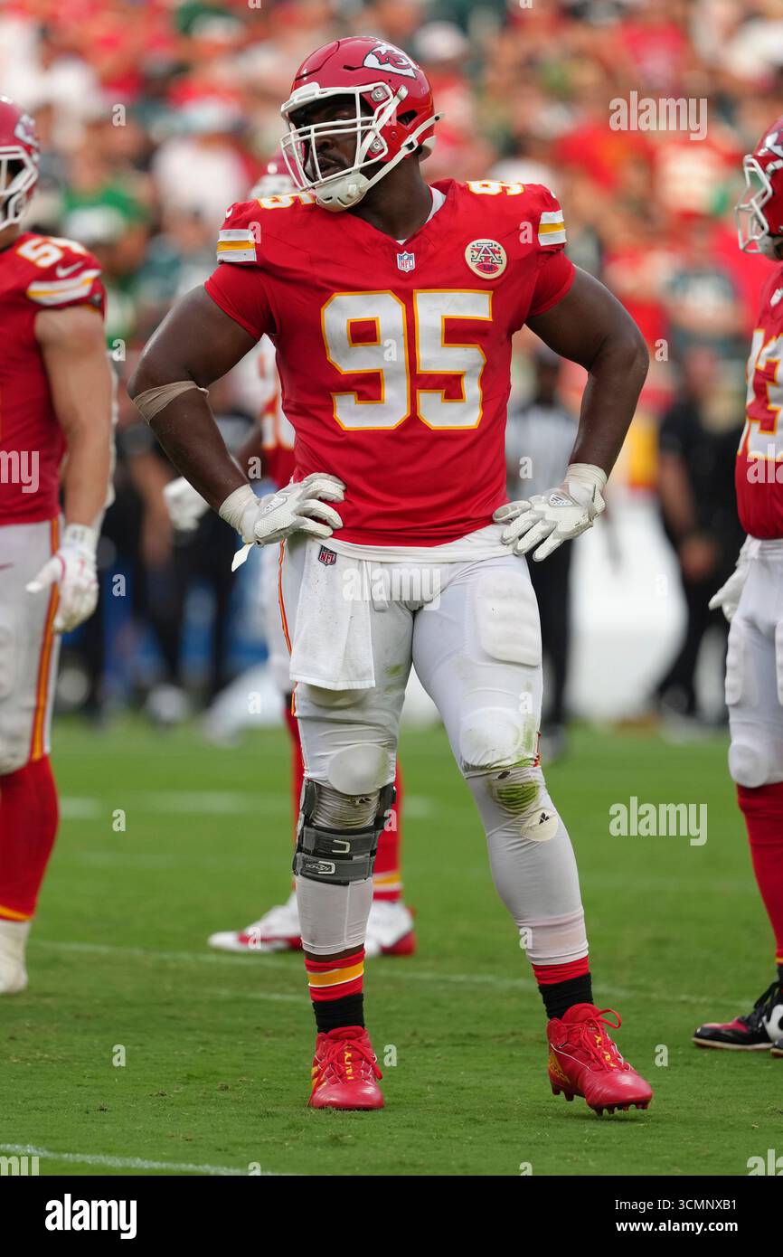 Kansas City Chiefs defensive tackle Chris Jones is seen during an NFL ...