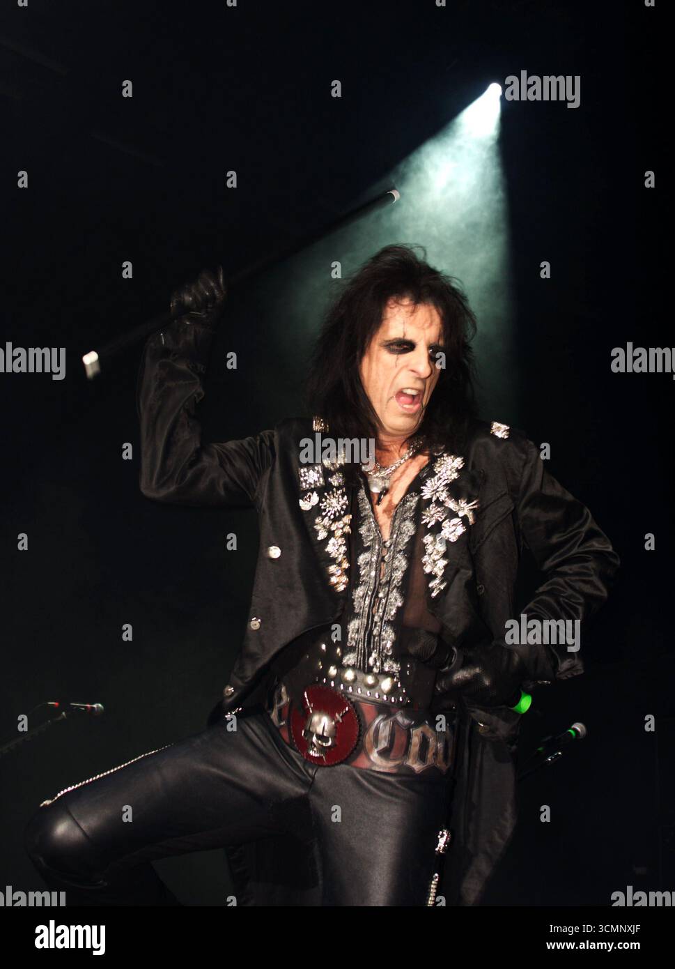 Alice Cooper performing at the Metro Radio Newcastle Arena as part of ...