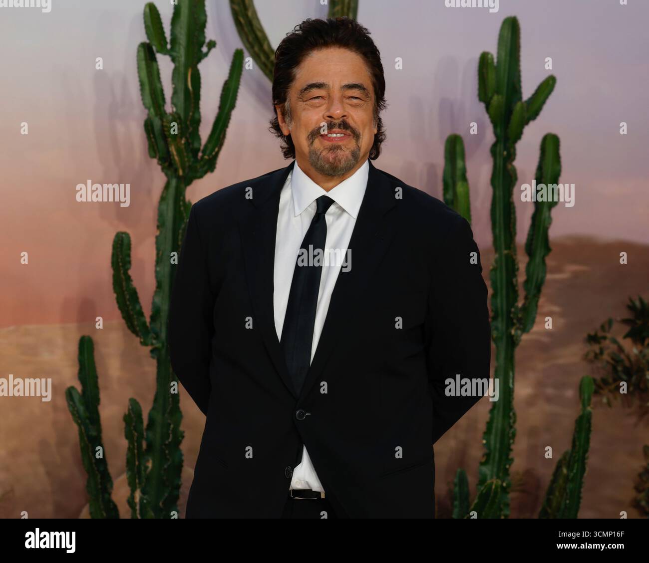 Benicio Del Toro attends the One Battle After Another London Premiere ...