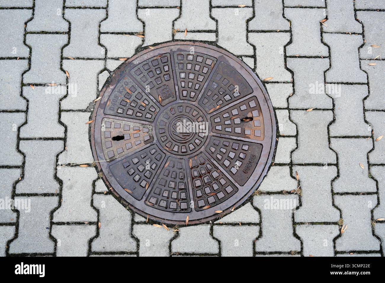 Pavement inspection cover hi-res stock photography and images - Alamy