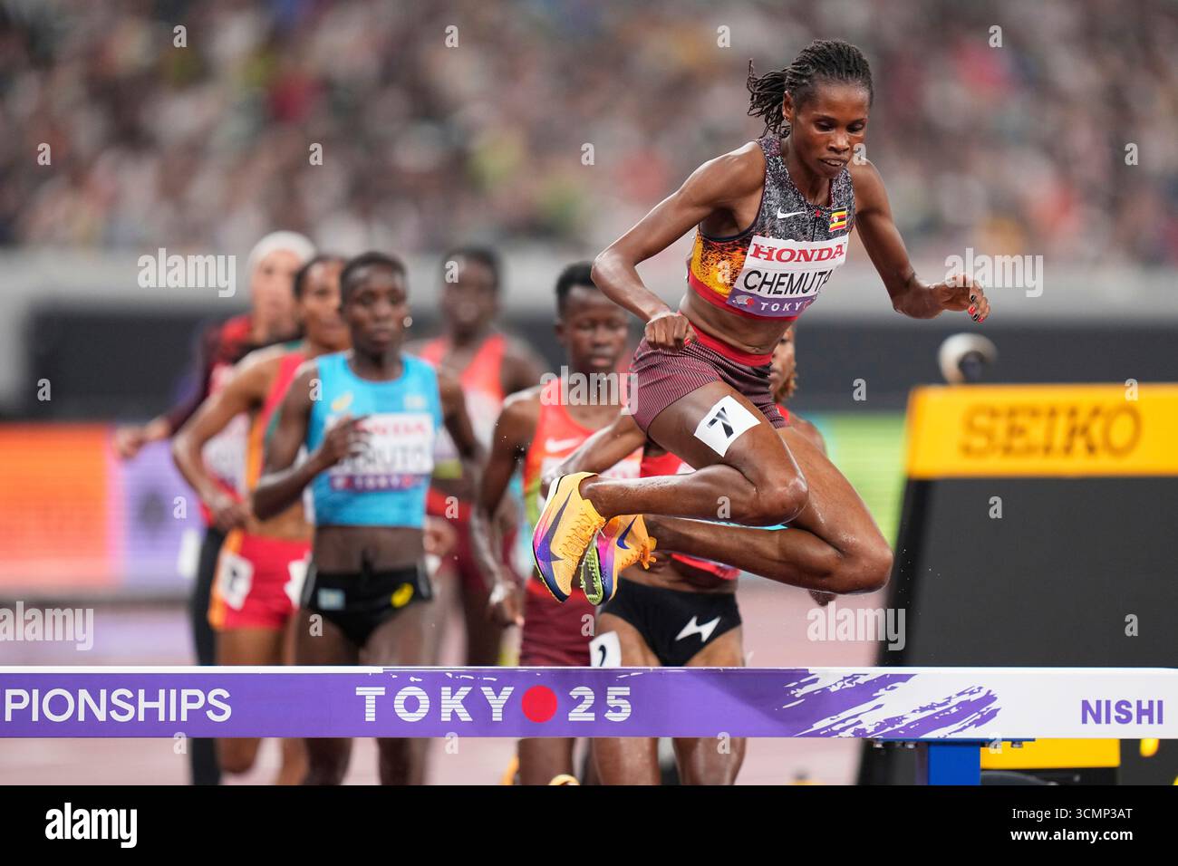 Uganda's Peruth Chemutai races ahead of others to compete in the women ...