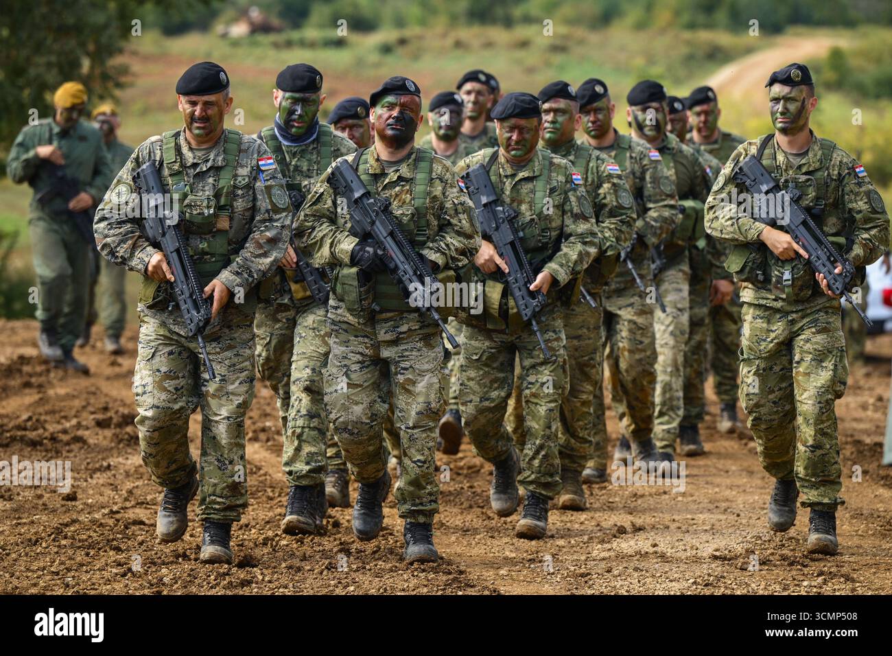 Croatia army soldiers are seen during an Combat Power 25 exercise at ...