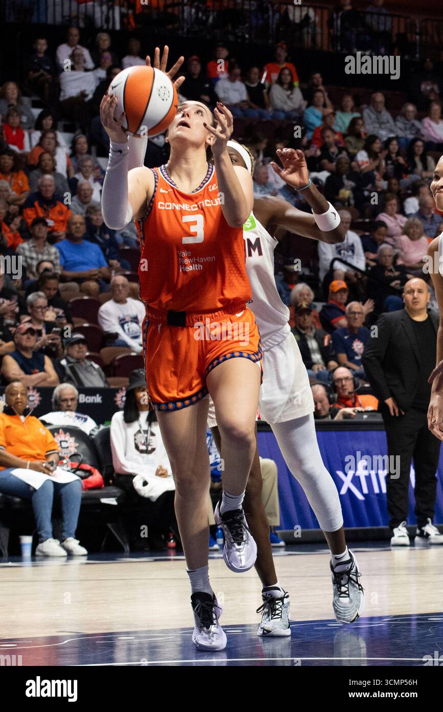 UNCASVILLE, CT - SEPTEMBER 10: Connecticut Sun guard Marina Mabrey (3 ...
