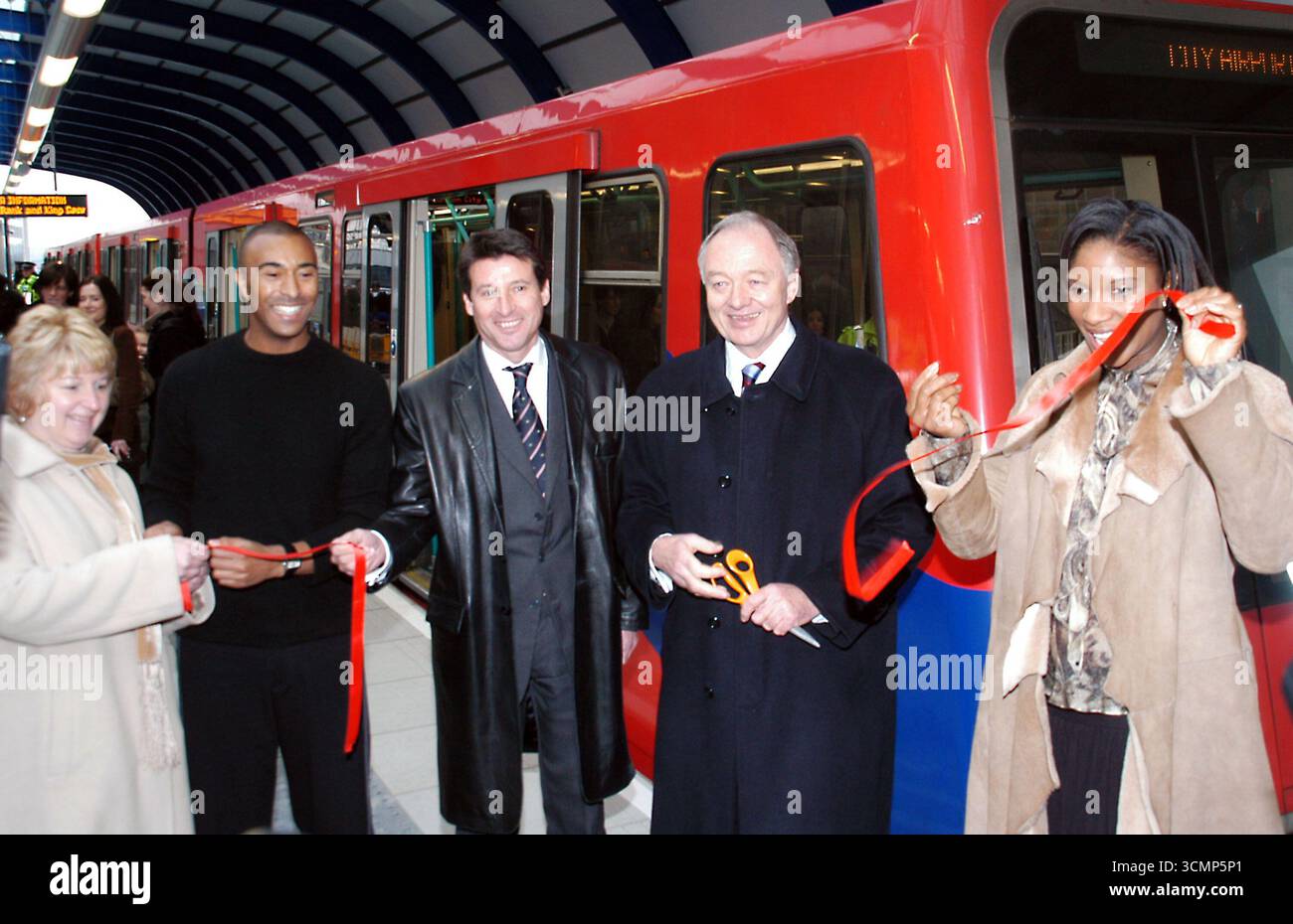 Colin Jackson, Sebastian Coe, Ken Livingstone and Denise Lewis and ...