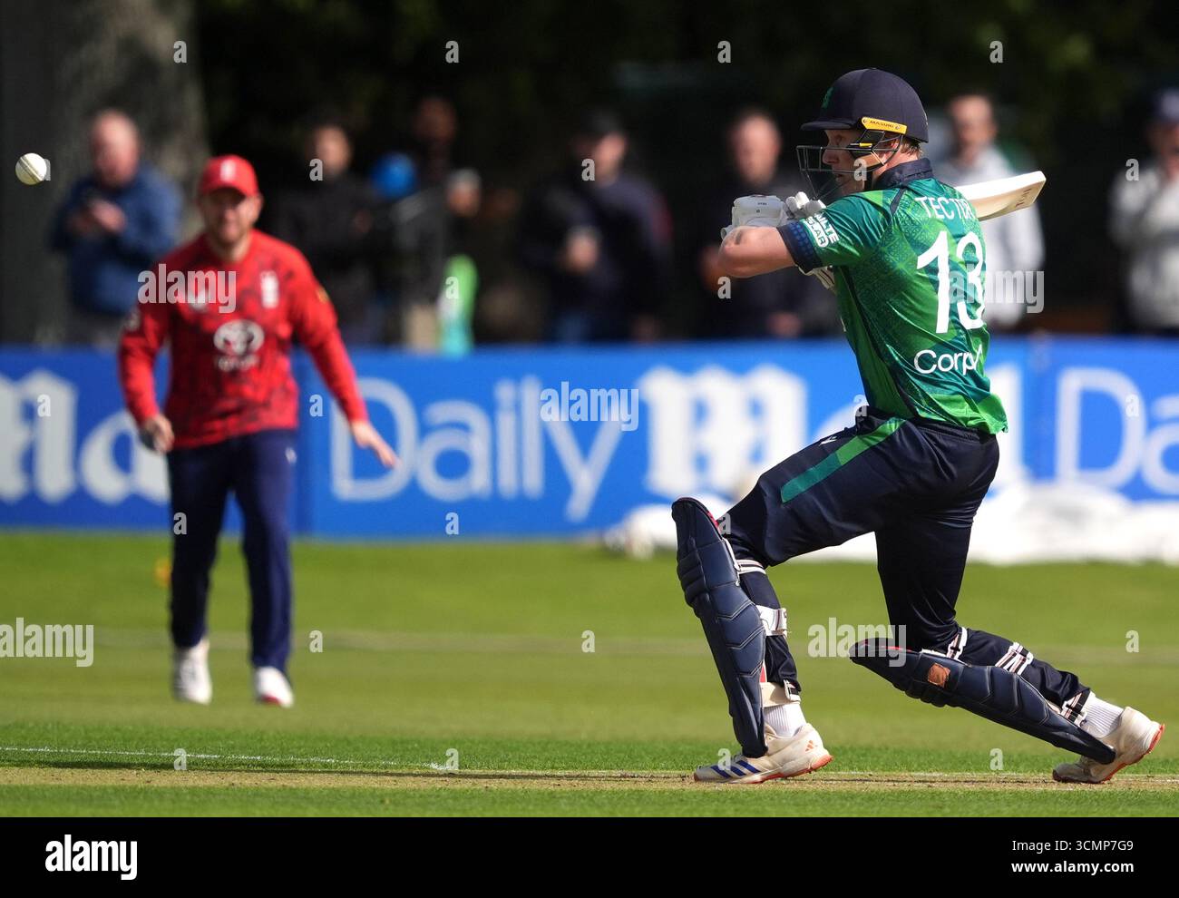 Ireland's Harry Tector (right) batting during the First Men's ...