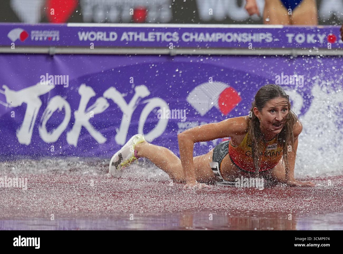 17 September 2025, Japan, Tokio: Athletics: World Championships, 3000m steeplechase, women ...