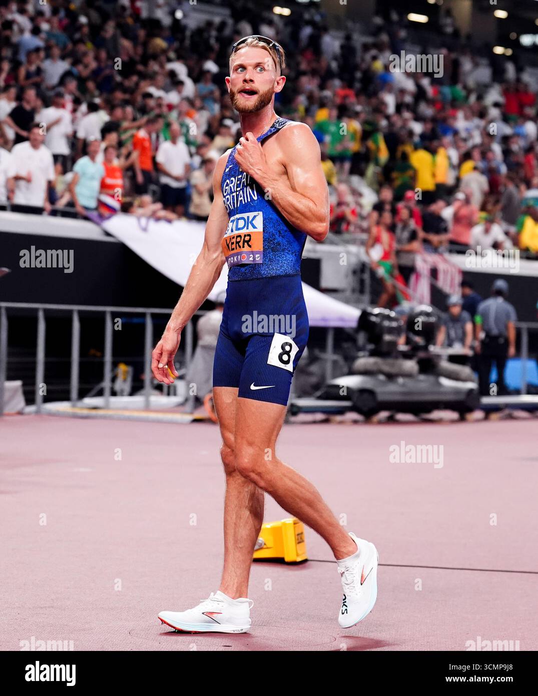 Josh Kerr of Great Britain following the Men's 1500m Final on day five ...