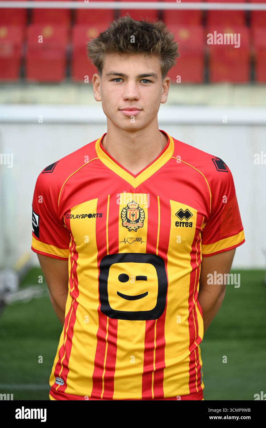 Mechelen's Ian Struyf poses for a picture at the 2025-2026 season ...